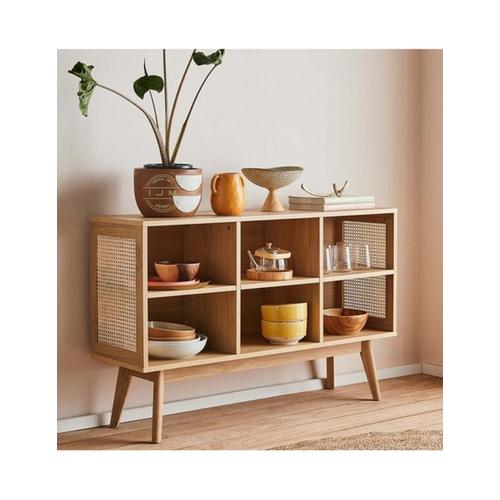 Promo rak display meja tv bufet hias pajangan kayu jati rotan minimalis ...