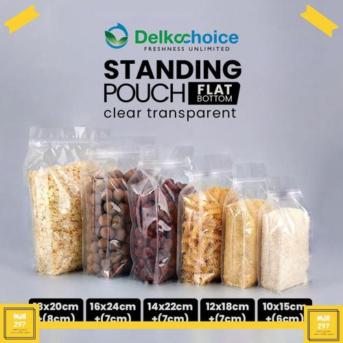 Jual PLASTIK STANDING POUCH | PLASTIK KEMASAN MAKANAN FLAT BOTTOM ...