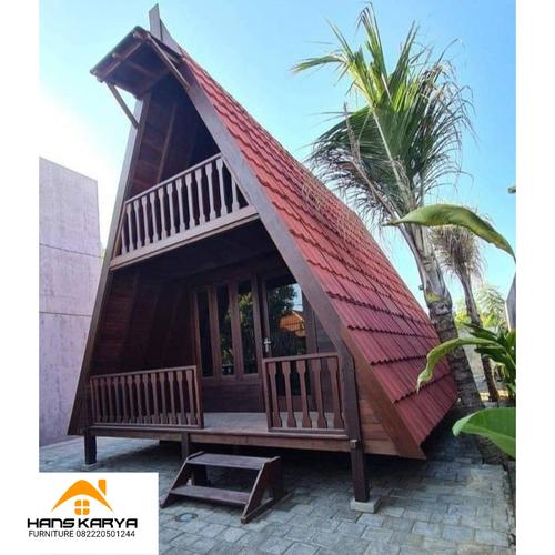 Jual Rumah segitiga atap multiroof bahan kayu jati - Kab. Jepara - Hans ...