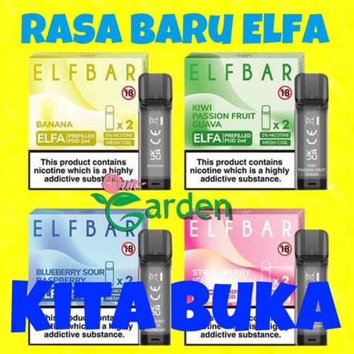 Jual Elfbar Elf Bar ELFA Series Cartridge / Pod Elfbar Vaporiser Vape ...