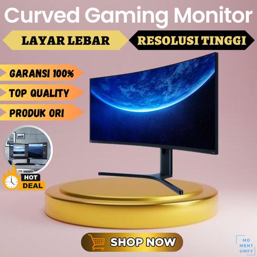 Jual Layar Monitor LCD Komputer PC Gaming Xiaomi Besar Lengkung Curve ...