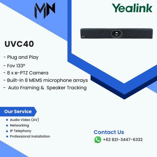 Jual Yealink UVC40 - All‐in‐one USB Video Bar for Small Rooms - 4k USB ...