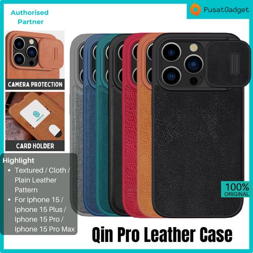 Jual Case Iphone 15/Plus/Pro/Pro Max QIN PRO Leather Slide Camera ...
