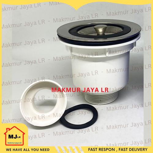 Jual AFUR AVUR Bak Cuci Piring Saringan Pembuangan Sink PVC + Stainless ...