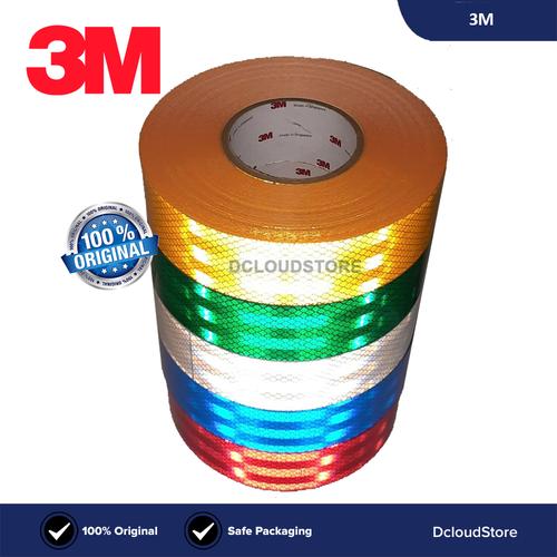 Jual Sticker 3M EGP Scotchlite 2 inch 48mm Putih Merah Kuning Hijau ...
