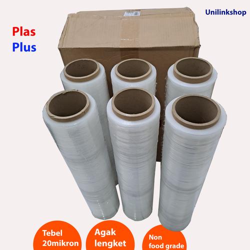 Jual Plastik Wrapping Plas Plus Roll besar 50x200mtr 1 carton isi 6 ...