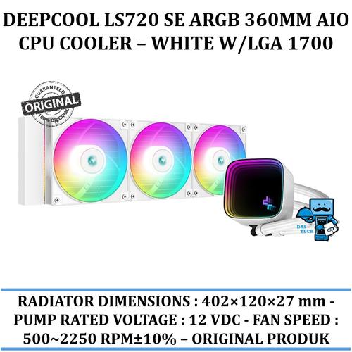 Jual Deepcool LS720 SE ARGB 360mm AIO CPU Cooler - WHITE - Jakarta ...