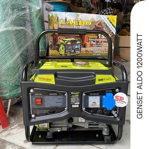 Jual MESIN GENSET BENSIN / GENERATOR 1200WATT 1200W AVR ALDO GREEN 1500 ...