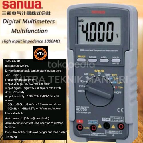 Jual ALAT UKUR DIGITAL MULTIMETER MULTIFUNCTION SANWA - Jakarta Selatan - MITRA TEKNIK MANDIRI ...