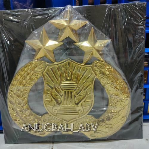 Jual plat kuningan logo POLISI/TRI BRATA ukuran 25cm - Jakarta Pusat ...
