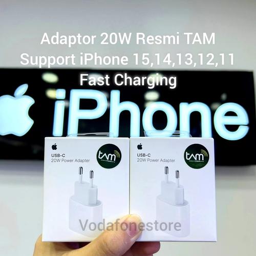 Promo IPHONE 15 15 Pro Max Adaptor Type C 20 Watt Fast Charging ...