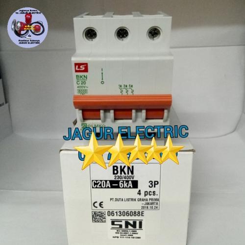 Jual MCB 20A-3P/BKN C20A-6KA-3P MCB 20 Ampere -3P LS Original - Jakarta Barat - Jagur Electric ...