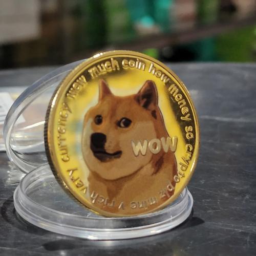 Jual Souvenir Coin Gold Plated Koin Fisik Doge Coin Pajangan Koleksi ...