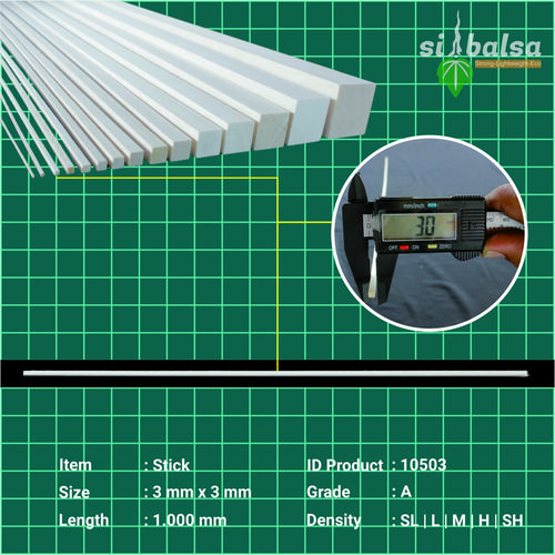 Jual Stik Kayu Balsa custom density maket, pesawat, jembatan, lure ...