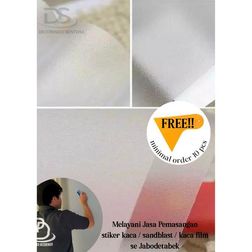 Jual Sticker Kaca/Stiker Sanblast Sunblast Sandblast Polos Buram 1 Roll ...