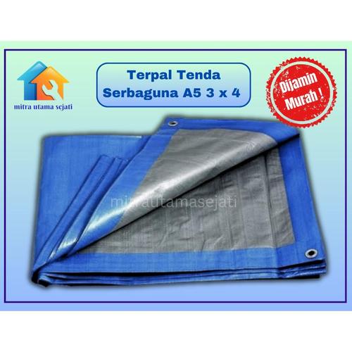Jual Terpal Plastik A5 3 x 4 Terpal Tenda Terpal Kolam Terpal Sebaguna ...