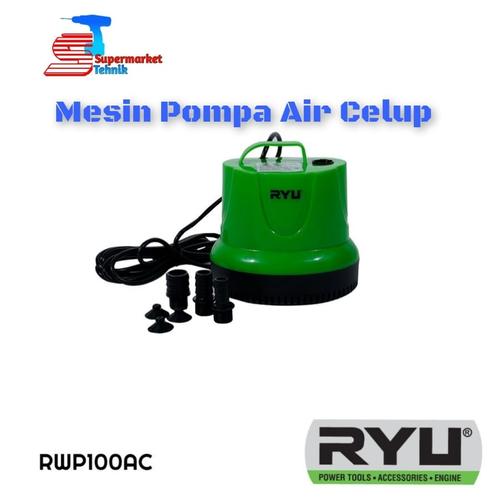 Jual Mesin Pompa Celup RYU RWP 100 DC / Water Pump RWP100DC Kolam Ikan ...
