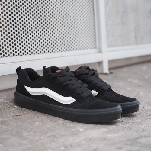 Promo Vans Knu Skool Contrast Black/Black White Original - 36 - Kota ...