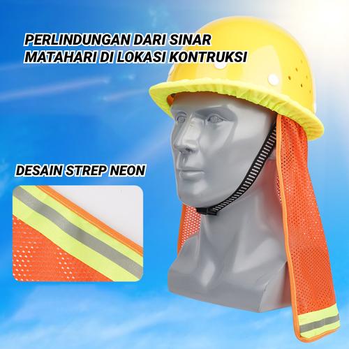 Promo [HOMEPLACE] Topi Sunbrim Pelindung Leher Helm Proyek - Topi ...