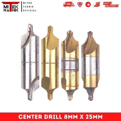 Jual Center Drill Mata Bor Center 8mm x 25mm Bekas Okabe Guehring ...