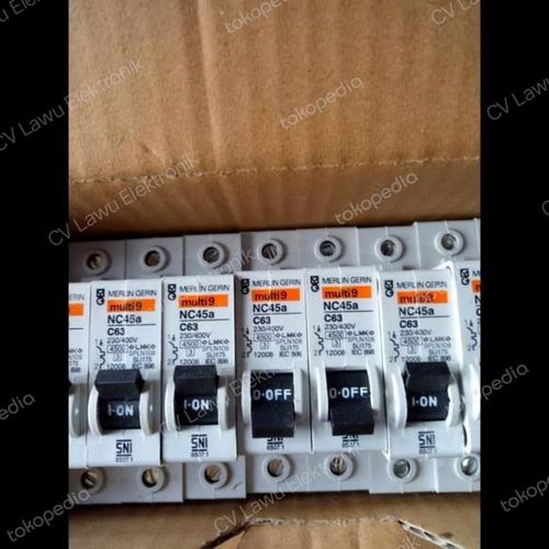 Jual MCB MERLIN GERIN NC45A 1P 6A 10A 16A 20A 25A 32A 40A 50A 63A ORIGINAL - 4A - Jakarta Barat ...