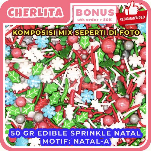 Jual Sprinkle Hiasan Kue Natal Sprinkles Springkel Edible Christmas ...