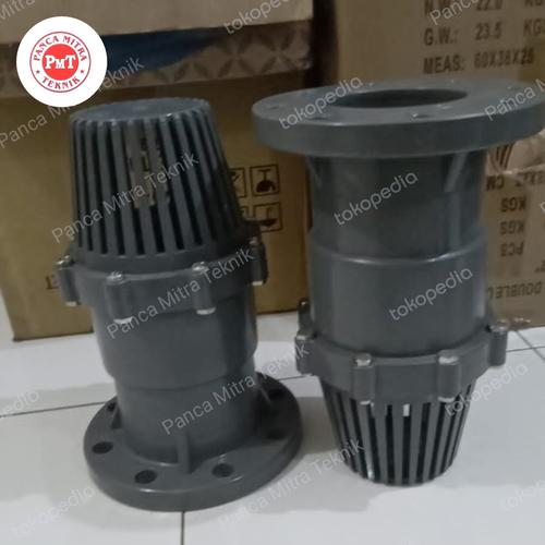 Jual 4" inch Foot Valve PVC Flange Jis 10k / Swing Foot valve PVC DN100 ...