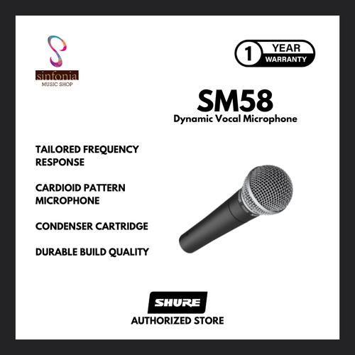 Jual Shure SM58-LC Dynamic Vocal Microphone - Kota Bandung ...