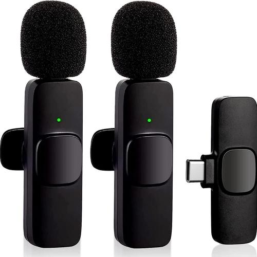 Jual MICROPHONE WIRELESS CLIP ON VLOG SMARTPHONE TYPE C K9 PORTABLE ...
