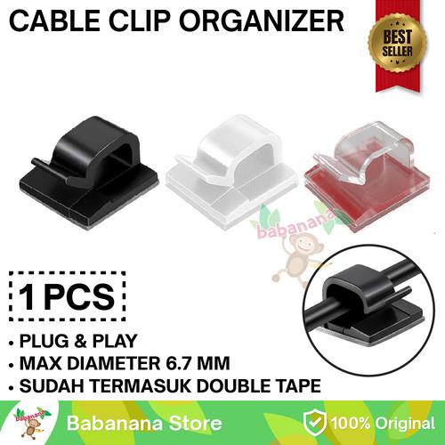 Jual Klip Kabel Tempel Klem Kabel Pengikat Perapih Clip Cable ...