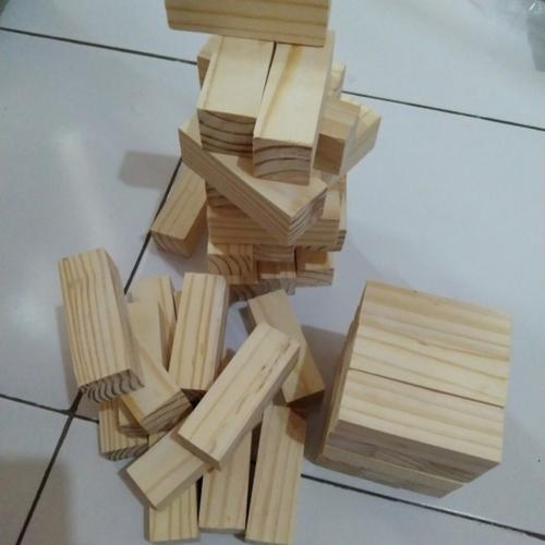 Jual BALOK KAYU JATI BELANDA 10x10 PANJANG 30CM BALOK PINUS JATI ...