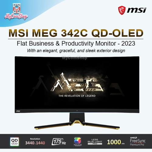 Jual MSI MEG 342C QD-OLED 34" GAMING MONITOR CURVED UWQHD FREESYNC AMD ...