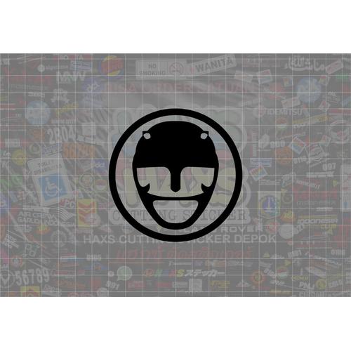Jual Cutting Sticker Logo Power Ranger Black Hitam Ukuran 8 Cm Motor ...