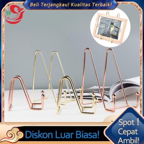 Jual Stand Holder Bingkai Foto Bentuk Geometris Bahan Logam Warna-Warni ...