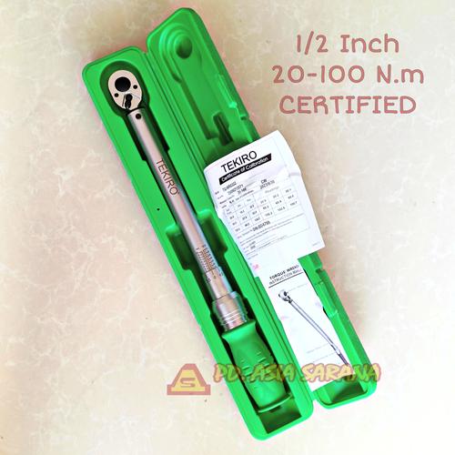 Jual Kunci Torsi Momen (20-100 N.m) x 1/2" Inch TR1200 TEKIRO TQ-WR0322 Torque Wrench - Kab ...