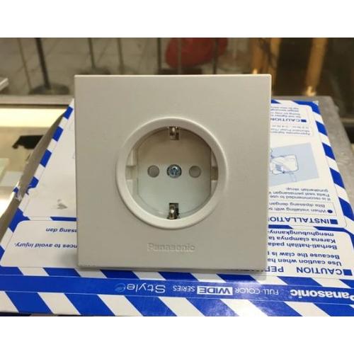 Jual Stop Kontak PANASONIC Warna PUTIH WESJP1121W (CP) Style Series ...