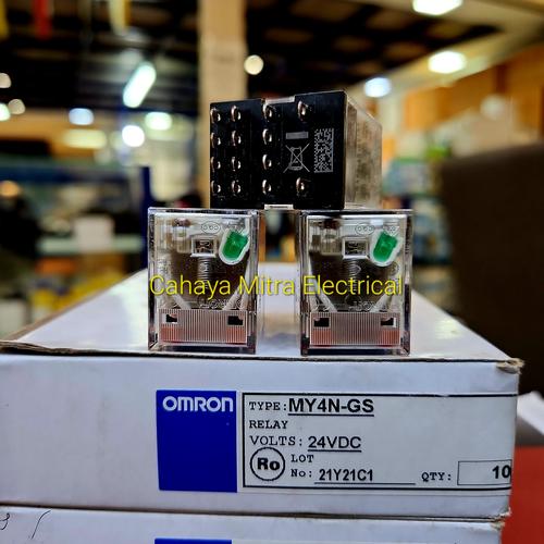 Jual Relay MY4N-GS 24 VDC Omron Original + Sotcket / OMRON MY4 24VDC Asli - Relay - Jakarta ...