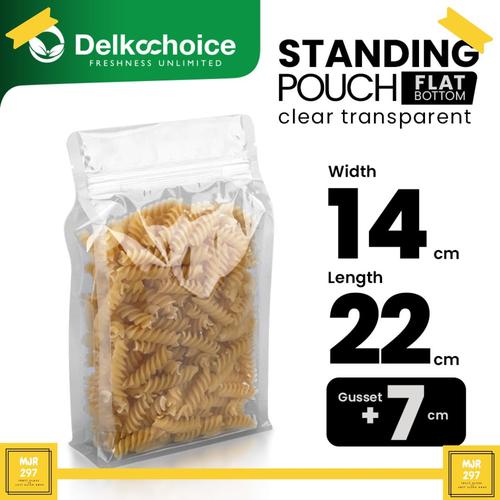 Jual PLASTIK STANDING POUCH | PLASTIK KEMASAN MAKANAN FLAT BOTTOM ...