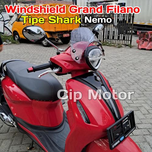 Jual Visor Windshield Yamaha Grand Filano NEMO Tipe Shark - Rayben ...