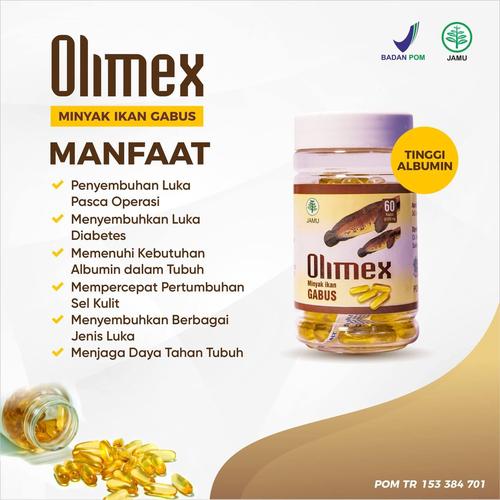 Jual OLIMEX minyak ikan gabus 60 kapsul - Kota Balikpapan - sentral herbal balikpapan | Tokopedia