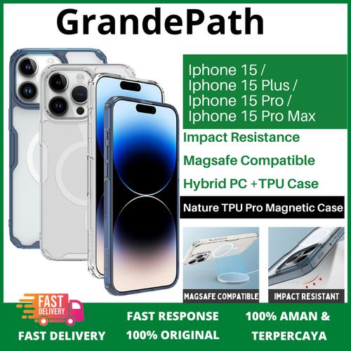 Jual Case Iphone 15/Plus/Pro/Pro Max NILLKIN Nature Pro MagSafe Casing ...
