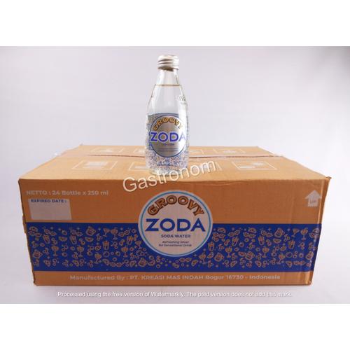 Jual Groovy Zoda Soda Water / Zoda Air Soda kemasan Botol 24 x 250 ml ...