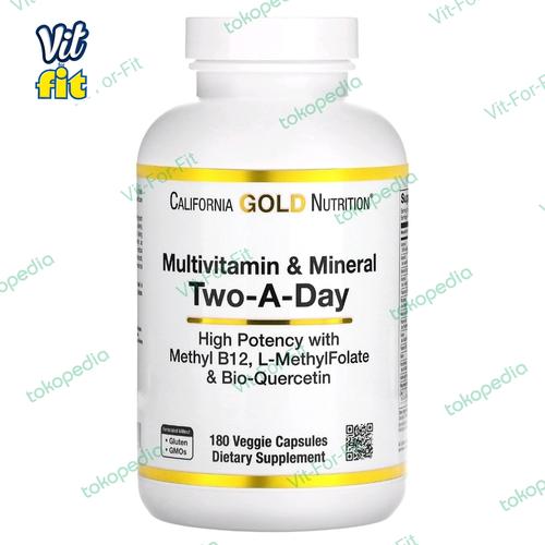 Jual California Gold Nutrition Daily Multivitamin Mineral Two-A-Day 180 ...