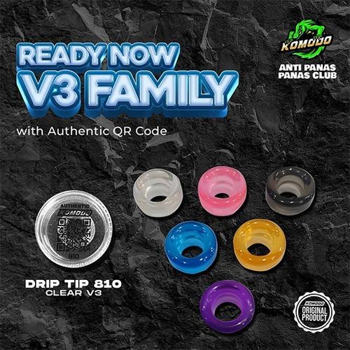 Jual DRIPTIPx 810 KOMODO V3 CLEAR EDITION WARNA LENGKAP - PINK ...