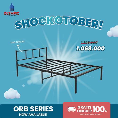 Promo Olympic Ranjang Besi / Divan Rangka Besi / ORB Aiko (headboard ...