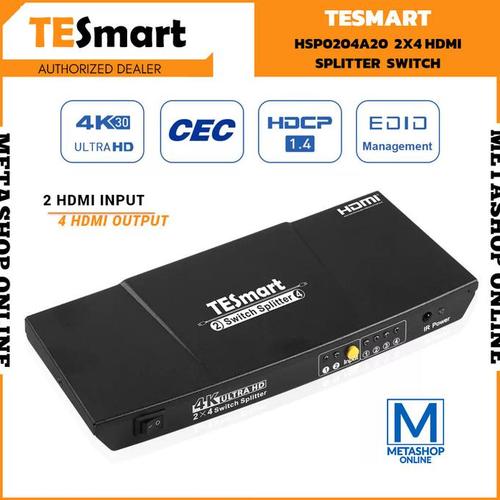 Jual TESmart HDMI Switch Splitter UltraHD 2x4 Port 2 Input 4 Output 4K ...
