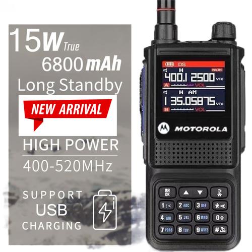 Jual HT Motorola Walkie Talkie Two Way Radio Long Range 15W Multiband ...