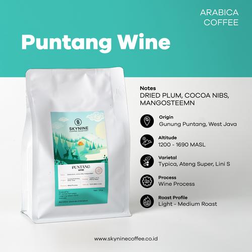 Jual KOPI ARABIKA PUNTANG WINE ROAST BEANS - 100 gram, BIJI KOPI UTUH ...
