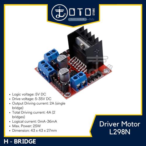 Jual Driver Motor L298N Dual H-Bridge Module Arduino - Kota Malang ...