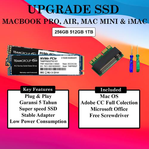 Jual SSD Macbook Pro Retina Air iMac Upgrade 2013 2014 2015 2017 ...